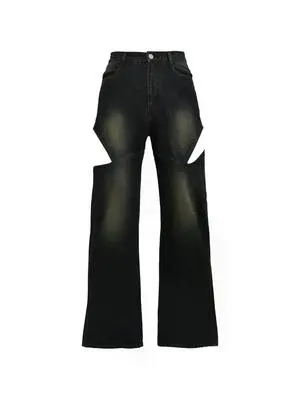 VIVAMUS Cut-out Washed Jeans
