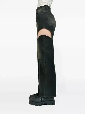 VIVAMUS Cut-out Washed Jeans