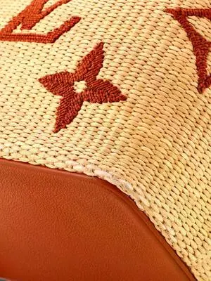 LOUIS VUITTON Neonoe Handbag Monogram Giant Raffia Mm Bucket Bag
