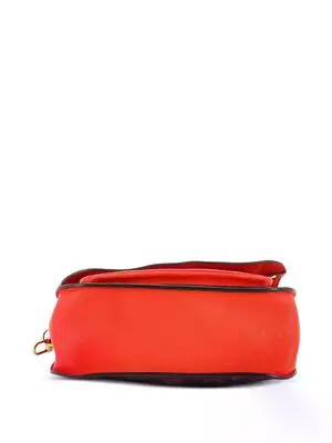 LOUIS VUITTON Vaugirard Handbag Monogram Canvas With Leather Satchel - Red