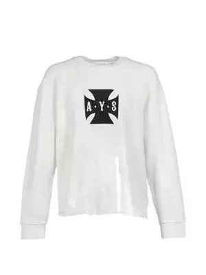 ASKYURSELF Destroyer Cross-knit T-shirt