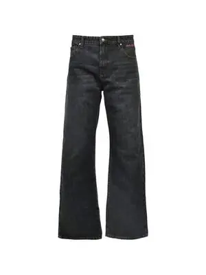 COLOR SPACE Logo-print Straight-leg Jeans