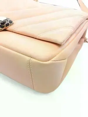 BVLGARI Serpenti Cabochon Shoulder Bag - Pink