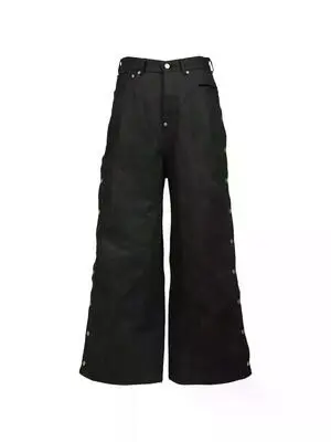 RIVET & HIDE Side-snap Baggy Jeans - Black