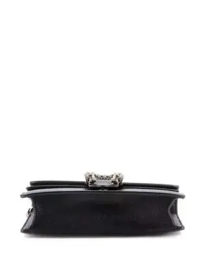 Gucci Dionysus Bag Leather Super Mini Crossbody Bag - Black