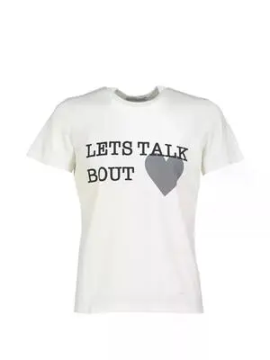 CEDARWOOD Slogan-print Fitted T-shirt - White