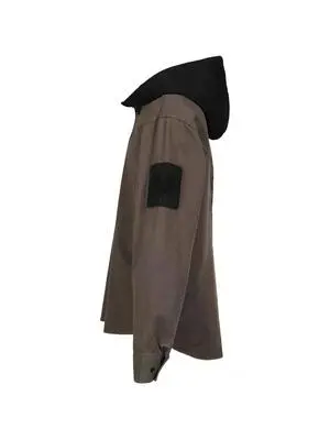 DIARY 1999 Logo-print Hooded Shirt