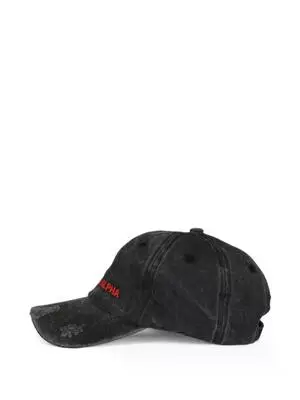 CAPTURE GALLERY Distressed Embroidered Baseball Cap