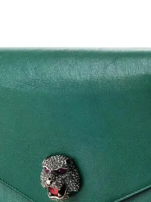Gucci Crystal Animalier Leather Medium Crossbody Bag