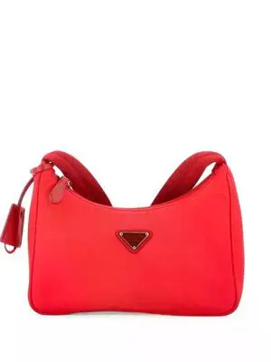 Prada Re-edition 2000 Tessuto Mini Hobo Bag - Red