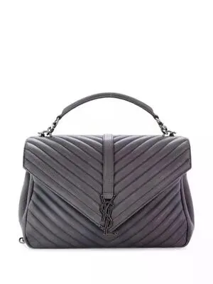 Saint Laurent Monogram College Bag - Grey