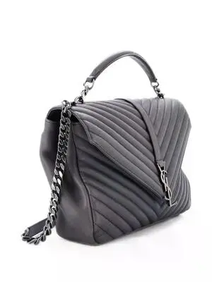 Saint Laurent Monogram College Bag - Grey