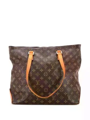 LOUIS VUITTON Monogram Canvas Cabas Mezzo Tote Bag - Brown