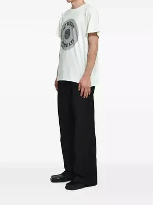 CEDARWOOD Burn Graphic-print Raw-cut T-shirt