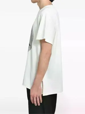 CEDARWOOD Burn Graphic-print Raw-cut T-shirt