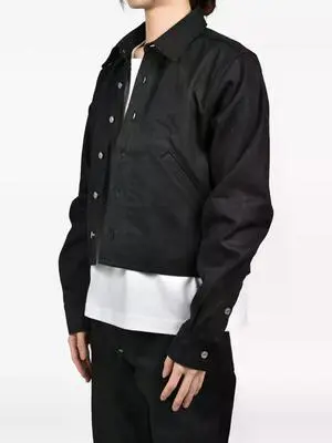 RIVET & HIDE Cropped Cotton Trucker Jacket