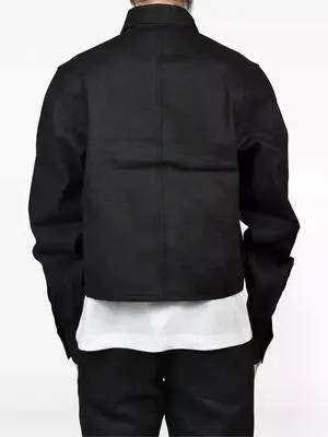 RIVET & HIDE Cropped Cotton Trucker Jacket