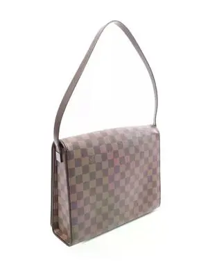 LOUIS VUITTON 2001 Damier Ebene Tribeca Carre Shoulder Bag