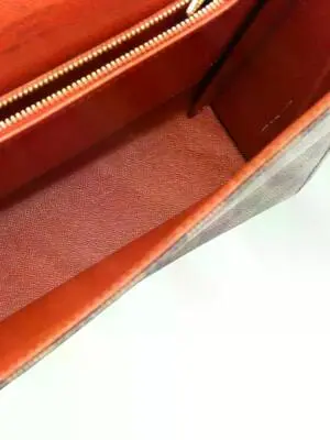 LOUIS VUITTON 2001 Damier Ebene Tribeca Carre Shoulder Bag