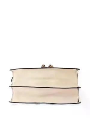 Gucci Dionysus Bamboo Top Handle Bag Colorblock Leather Medium Satchel - Red