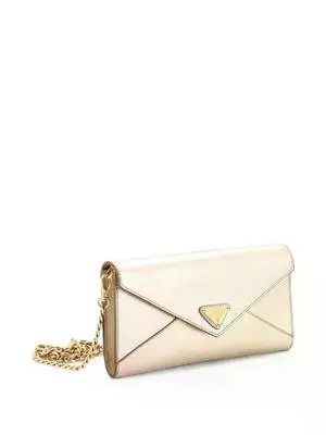 Prada Envelope Wallet On Chain Saffiano Leather Crossbody Bag