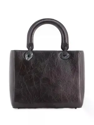 Dior Limited Edition Eiffel Tower Printed Leather Medium Tote Bag