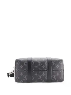 LOUIS VUITTON Reverse Monogram Eclipse Canvas City Keepall Bag Cross Body