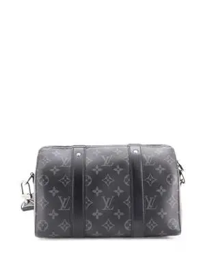 LOUIS VUITTON Reverse Monogram Eclipse Canvas City Keepall Bag Cross Body
