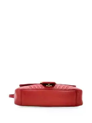 Gucci Gg Marmont Flap Bag Matelasse Leather Medium Shoulder Bag