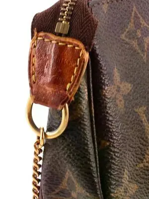 LOUIS VUITTON Monogram Canvas Pochette Accessoires Mini Clutch Bag