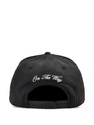 CEDARWOOD Embroidered Logo Snapback Baseball Hat - Black
