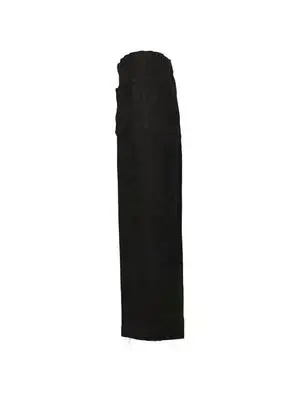 BIBLIOTHERK Wide-leg Frayed-hem Trousers