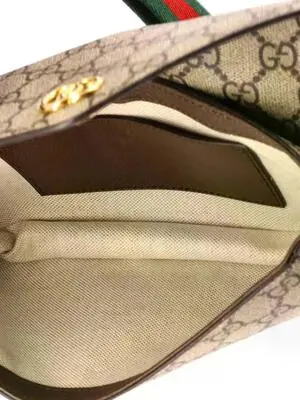Gucci Ophidia Envelope Flap Gg Coated Canvas Mini Shoulder Bag