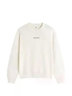 Maison Kitsuné Logo-print Sweatshirt - White