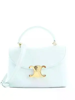 Celine Nino Top Handle Bag Leather Teen Satchel - Blue