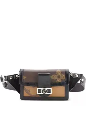LOUIS VUITTON Dauphine Bumbag Reverse Monogram Giant Belt Bag - Black
