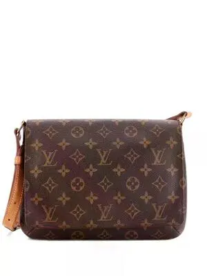 LOUIS VUITTON Musette Tango Monogram Canvas Shoulder Bag - Brown