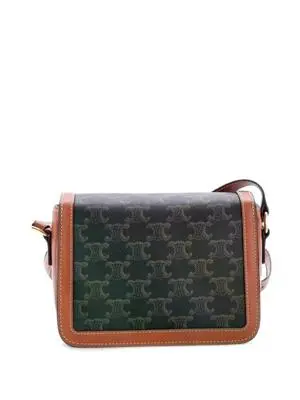 Celine Triomphe Coated Canvas Teen Shoulder Bag - Brown