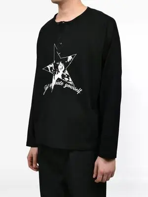 CEDARWOOD Graphic-print Henley T-shirt