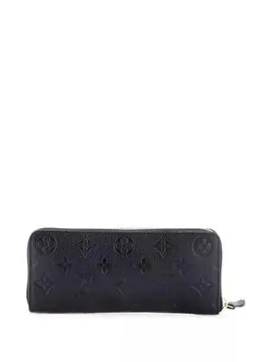 LOUIS VUITTON Clemence Wallet Monogram Empreinte Leather Small Wallets
