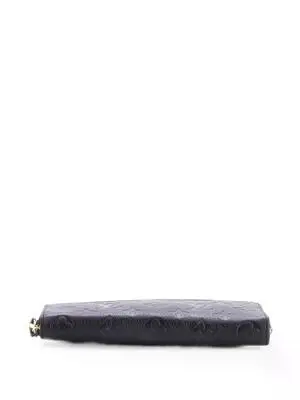 LOUIS VUITTON Clemence Wallet Monogram Empreinte Leather Small Wallets