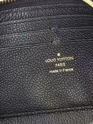 LOUIS VUITTON Clemence Wallet Monogram Empreinte Leather Small Wallets