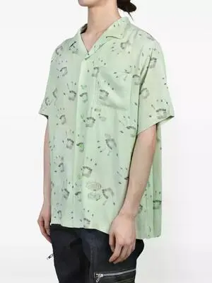 BOW WOW Handprint-print Short-sleeve Shirt - Green