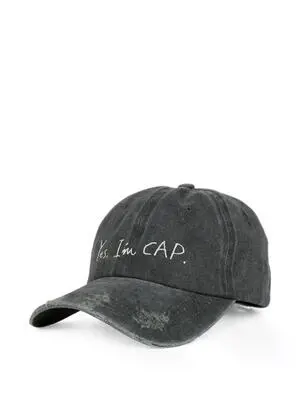 CAPTURE GALLERY Distressed Embroidered Cap