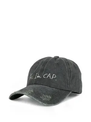 CAPTURE GALLERY Distressed Embroidered Cap