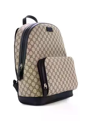 Gucci Gg Coated Canvas Backpack