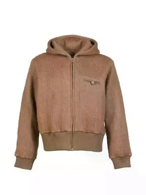 BOSSUP Zip-up Hoodie - Brown