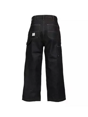 DAIRIKU Rigid Double-knee Jeans - Blue