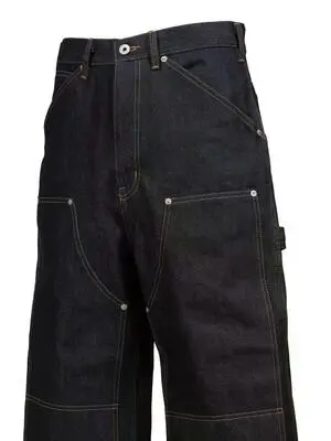 DAIRIKU Rigid Double-knee Jeans