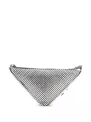 Prada Crystal Embellished Satchel - Black